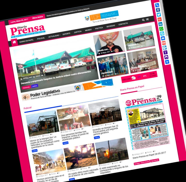 Diario Prensa - MARK3TING - Marketing Digital - Diseño Web